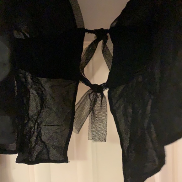Billie T | Tops | Billie T Little Black Semi Sheer Cover | Poshmark
